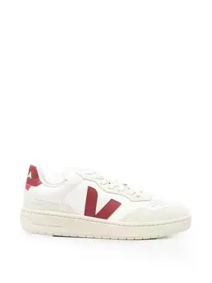 VEJA V-90 Leather Sneakers - Neutrals