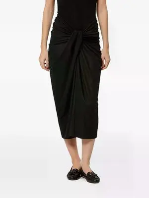 MARANT ETOILE Draped Knot Midi Skirt