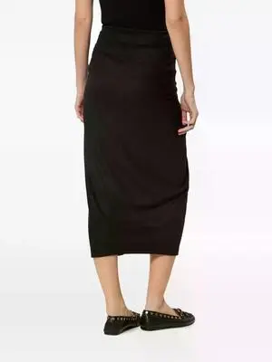 MARANT ETOILE Draped Knot Midi Skirt