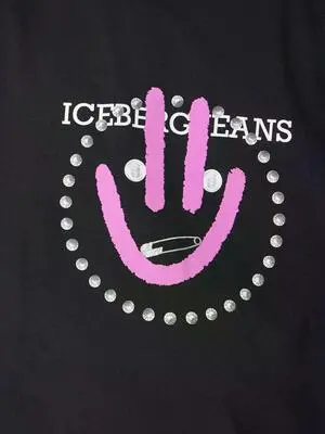 Iceberg Smile-print Cotton T-shirt