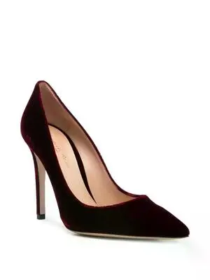 GIANVITO ROSSI Velvet Pumps - Red