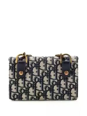 Dior Saddle Chain Pouch Oblique Canvas Shoulder Bag
