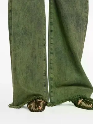 MARQUES' ALMEIDA Khaki-wash Frayed Jeans