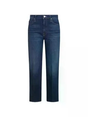 MOTHER Faded-effect Straight-leg Jeans - Blue