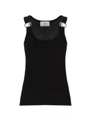 Coperni Logo-plaque Tank Top - Black