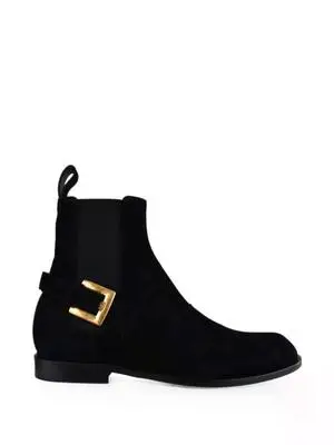 Balmain Anthem Buckle-strap Chelsea Boots - Black
