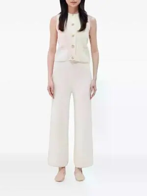 IZAAK AZANEI Ribbed-knit Cotton Gilet