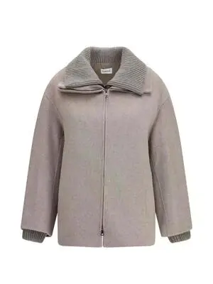 P.a.r.o.s.h Quilted Layered Wool Jacket - Neutrals