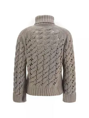 P.a.r.o.s.h Perforated Turtleneck Sweater