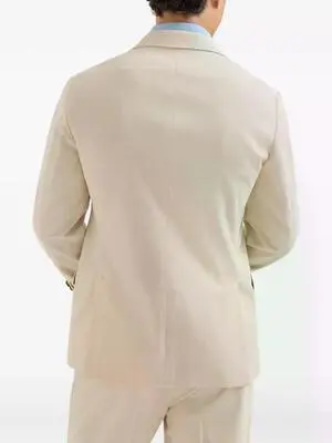 Brunello Cucinelli Cotton And Virgin Wool Gabardine Deconstructed Blazer