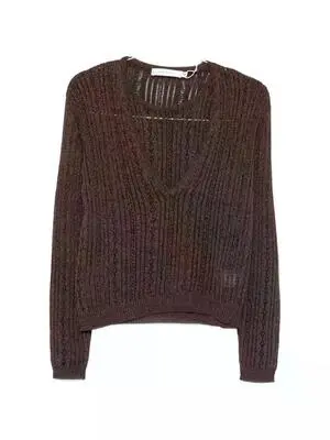 AYA MUSE Zula Double-layer Sweater - Brown