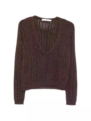 AYA MUSE Zula Double-layer Sweater - Brown