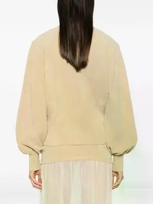 AYA MUSE Asha High-neck Cardigan - Neutrals