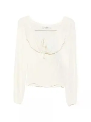 AYA MUSE Elya Tie-fastening Blouse - Neutrals