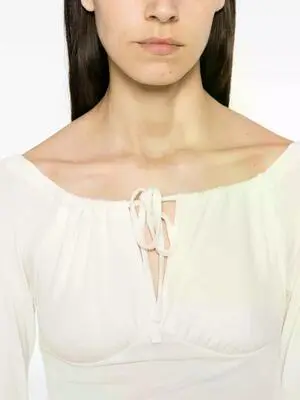 AYA MUSE Elya Tie-fastening Blouse - Neutrals