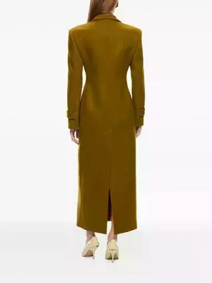 Pinko Long Coat In Wool-blend Cloth