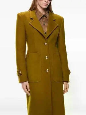Pinko Long Coat In Wool-blend Cloth