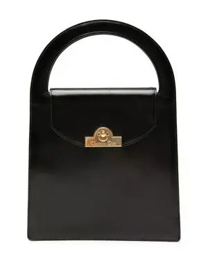 Dior 1970-1980 Leather Handbag - Black