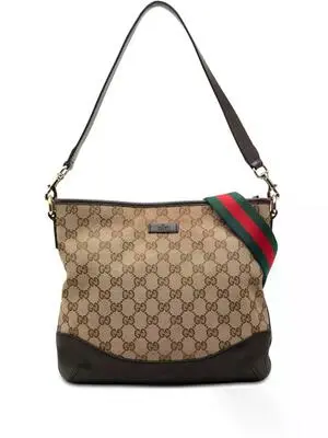 Gucci Gg Canvas Web Crossbody Bag