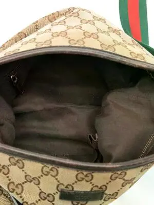 Gucci Gg Canvas Web Crossbody Bag