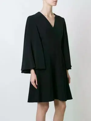 Alexander McQueen Flared Cape Dress