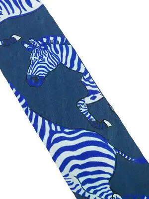 Hermès 2000-2026 Les Zebres Silk Twilly Scarf Scarves