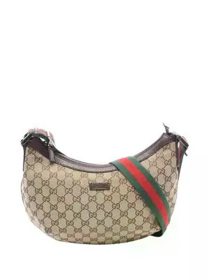 Gucci Gg Canvas Web Crossbody Bag - Neutrals