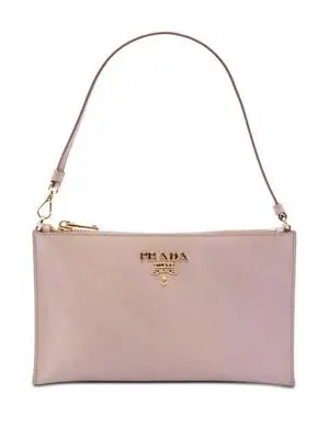 Prada 2013-2026 Saffiano Lux Pochette Shoulder Bag - Pink