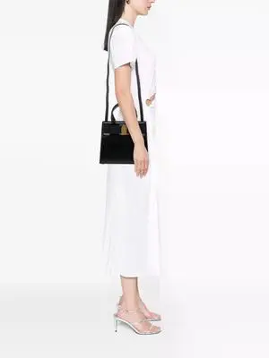 FERRAGAMO 2010-2026 Leather Vara Bow Satchel - Black