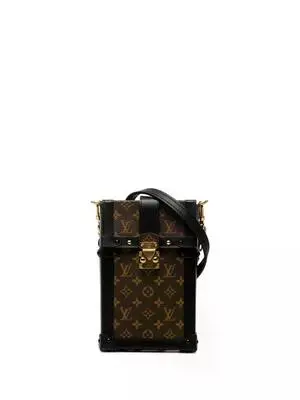 LOUIS VUITTON 2019 Monogram Pochette Trunk Verticale Crossbody Bag - Brown
