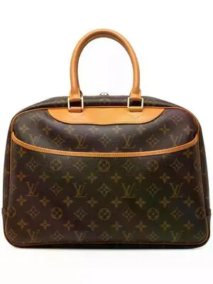 LOUIS VUITTON 1999 Monogram Deauville Handbag - Brown