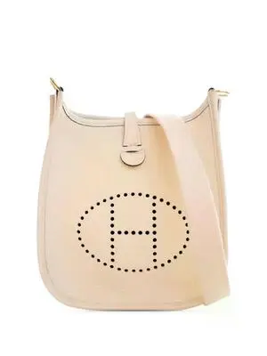 Hermès 2023 Clemence Evelyne 16 Amazone Crossbody Bag - White