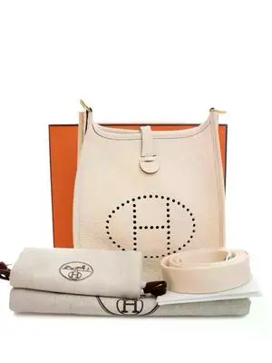 Hermès Evelyne Amazone Crossbody Bag - White