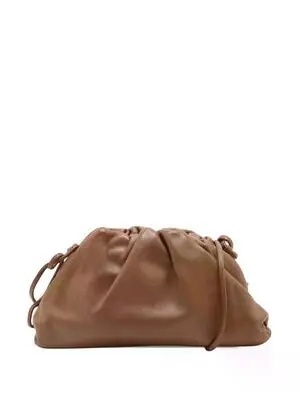Bottega Veneta 2012-2026 Lambskin The Mini Pouch Crossbody Bag - Brown