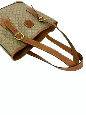 Celine 1996 Macadam Coated Canvas Tote Bag