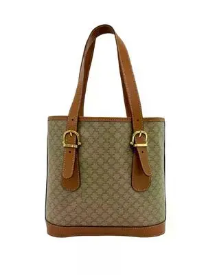 Celine 1996 Macadam Coated Canvas Tote Bag