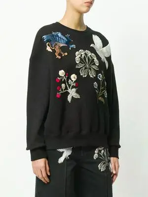Alexander McQueen Embroidered Patch Jumper