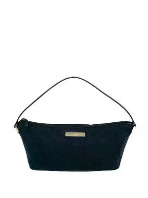 Gucci 2000-2015 Gg Canvas Boat Shoulder Bag - Black