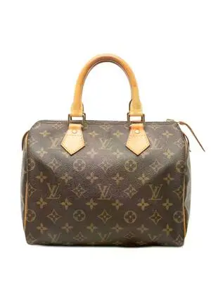 LOUIS VUITTON 2005 Monogram Speedy 25 Boston Bag - Brown