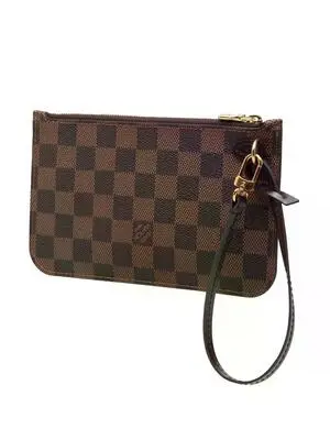 LOUIS VUITTON 2016 Damier Ebene Neverfull Pm Pouch