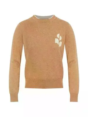 MARANT ETOILE Lanta Logo-intarsia Sweater - Brown