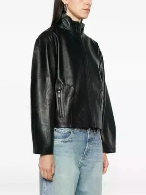 ST. AGNI Cocoon Leather Jacket