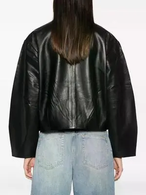 ST. AGNI Cocoon Leather Jacket