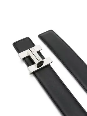 Hogan H-logo Buckle Leather Belt