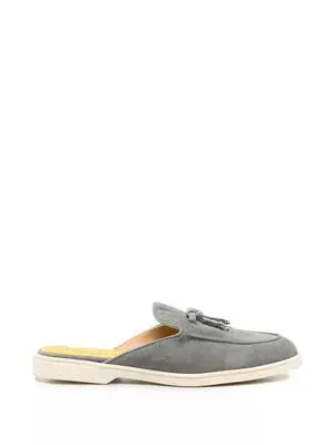 DOUCAL'S Tassel Suede Mules - Grey