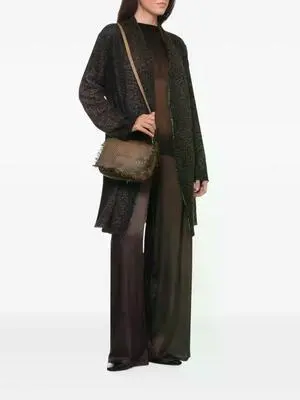 REPTILE'S HOUSE Anfora Braided Fringed Shoulder Bag - Brown