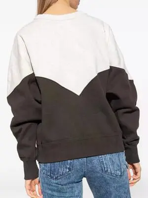 MARANT ETOILE Huston Logo-print Color-block Crewneck Sweatshirt