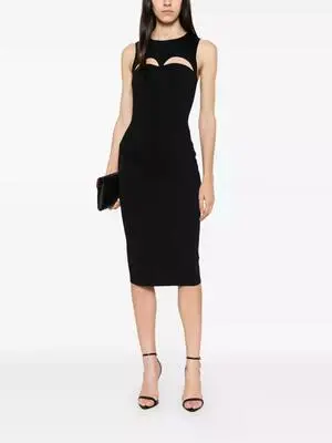 Elisabetta Franchi Cut-out Rear-zip Dress