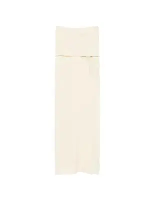 AYA MUSE Oona Ribbed-knit Maxi Skirt - Neutrals