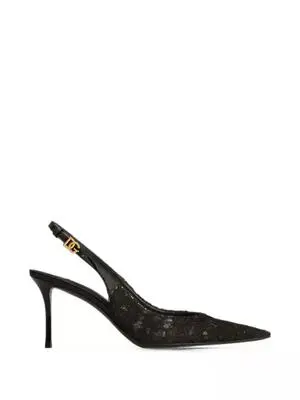 Dolce & Gabbana Lace Slingback Pumps - Black